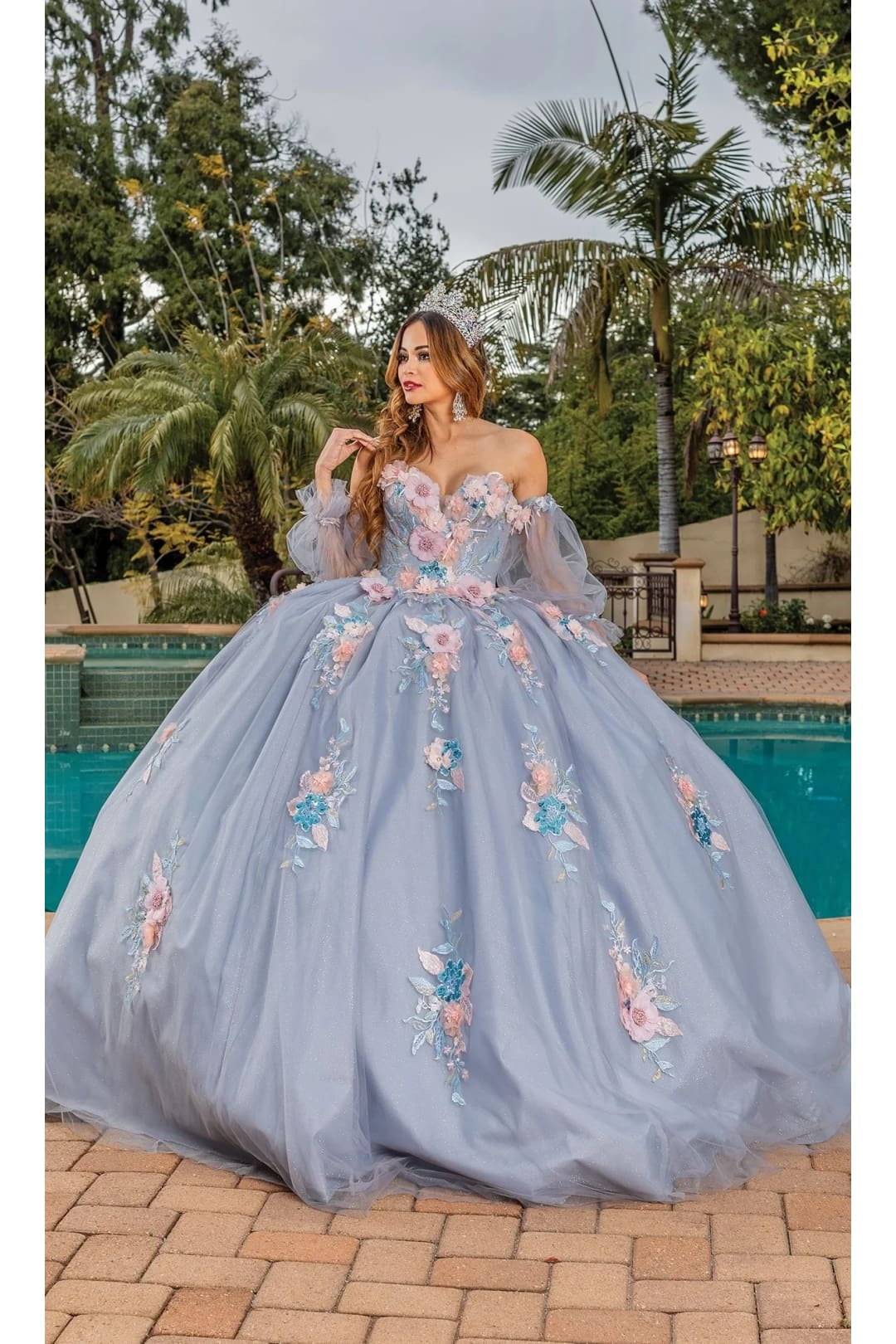 Women's Dancing Queen Dress DQ 1837 Quinceañera With Sparkling ...