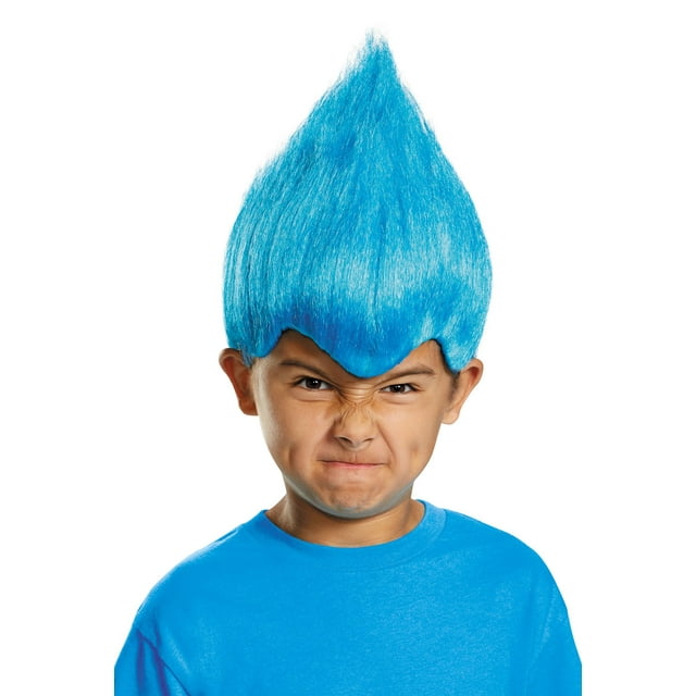 Women's Dark Blue Troll Wacky Wig Child - Walmart.com