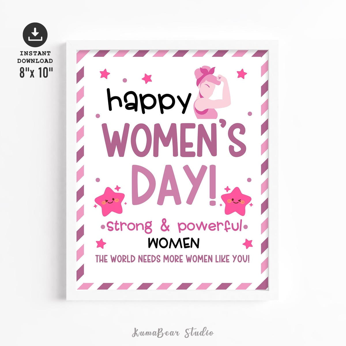 Women's Day Poster Printable, Women's Day Sign Printable, International ...