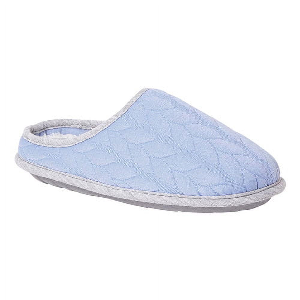 Women's Dearfoams Ashley Cable Quilt Bound Clog Slipper - Walmart.com