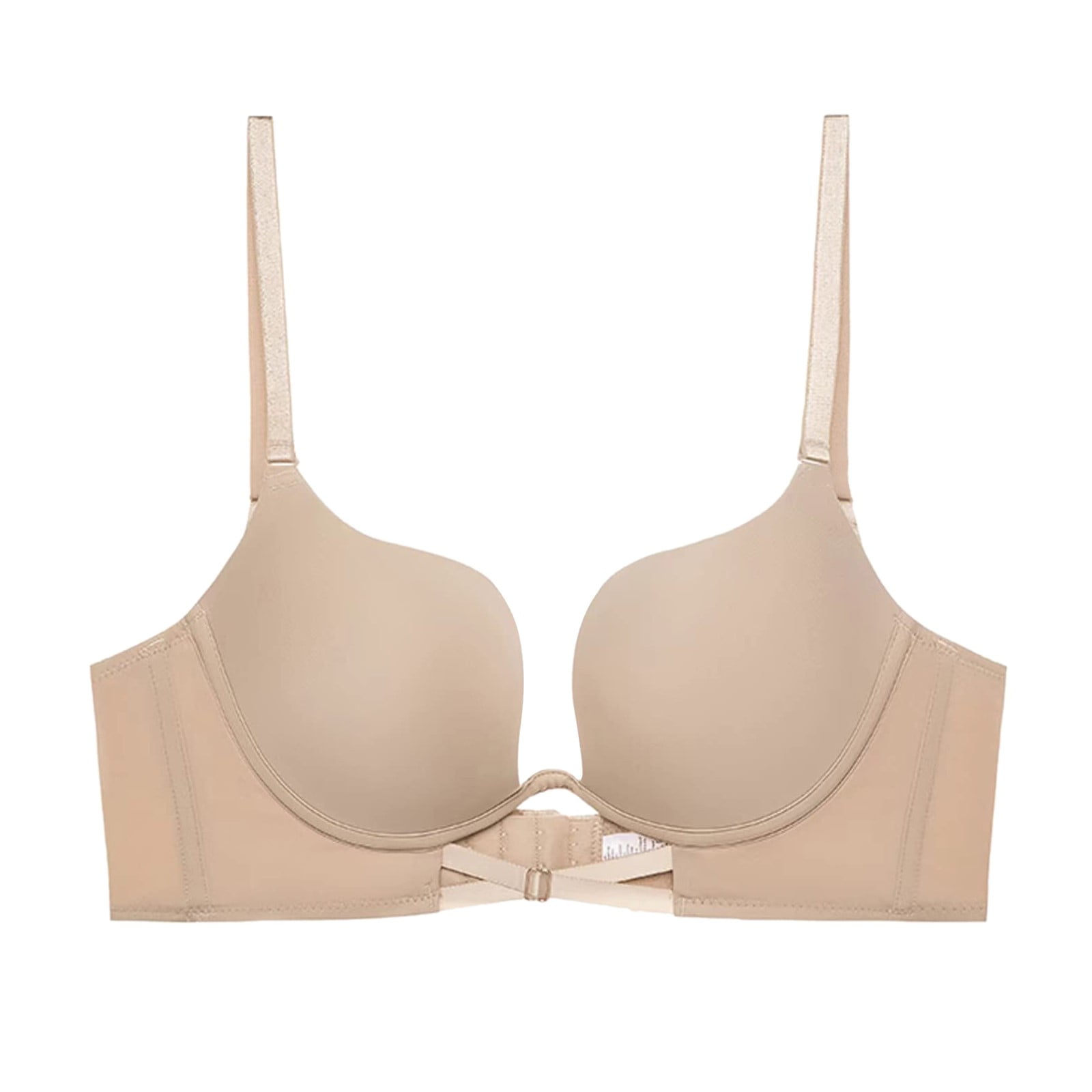 Women's Deep Push Up Bra Low Waist Bra Metal Wire Pull Strap Multi ...
