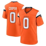 Women's Denver Cooper 0 Orange Sports Player Game Stitched Name Number ...