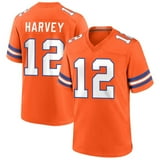 Women's Denver Harvey 12 Orange Alternate Sports Player Game Stitched ...