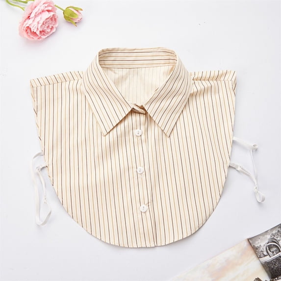 Women's Detachable Collar Red Christmas Striped Detachable Collar 2026 ...