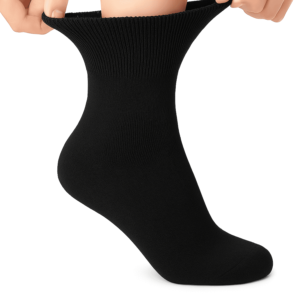 Women's Diabetic Ankle Socks - 3 Pairs, Soft Cotton, Non-Binding ...