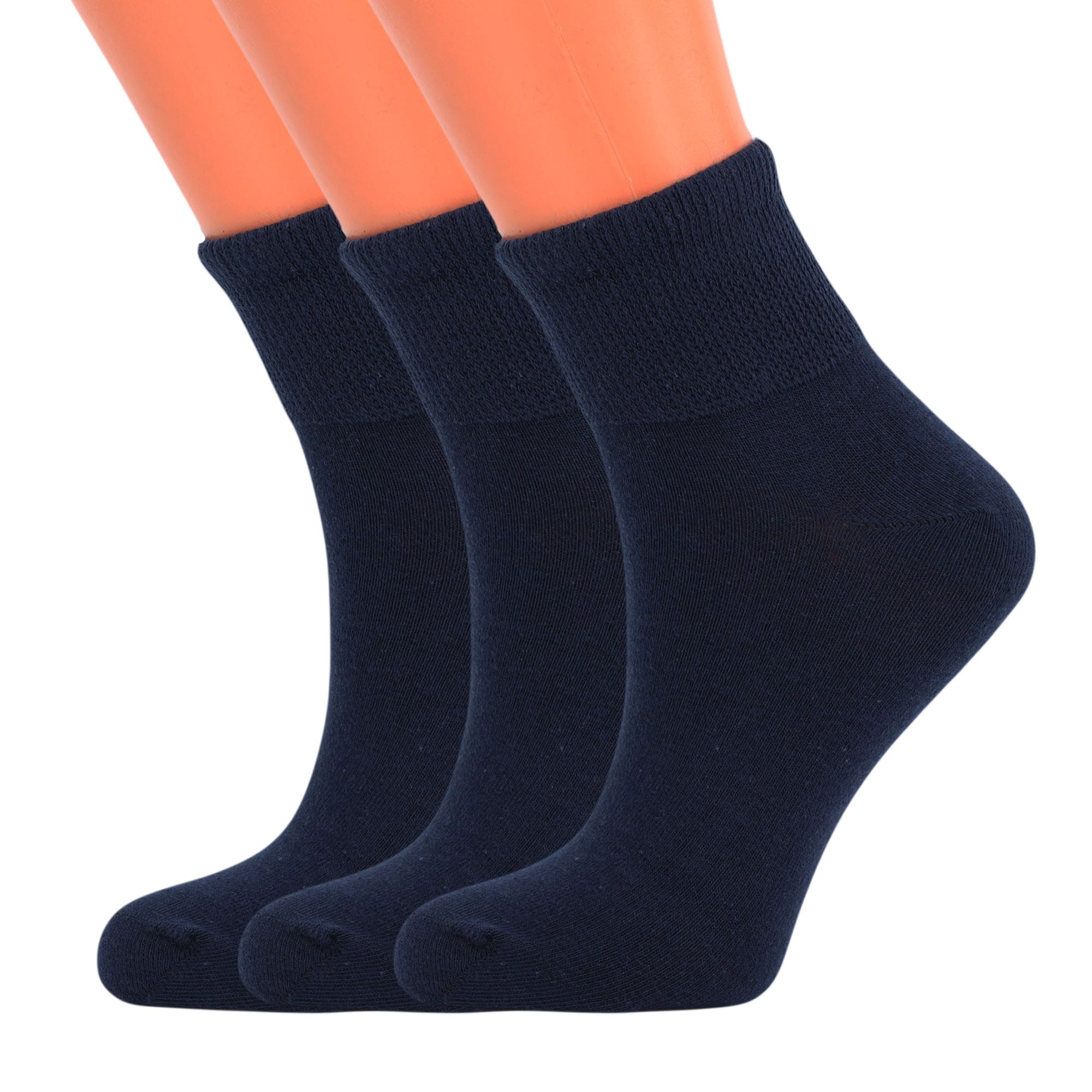 Women's Diabetic Ankle Socks 3-pairs – Non-Binding Seamless Toe, Soft ...