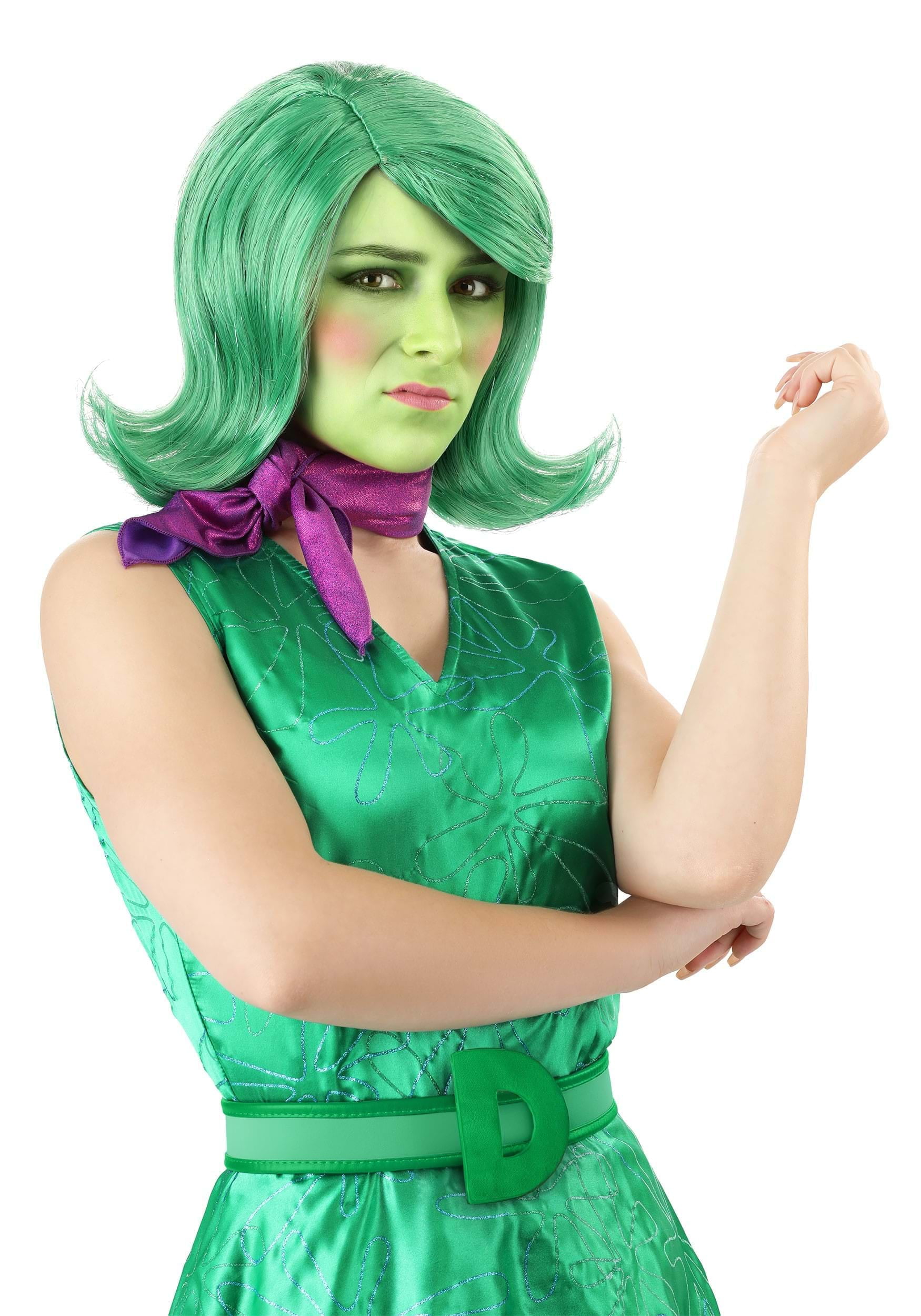Women's Disney Inside Out Disgust Wig, Scarf & Belt Kit - Walmart.com