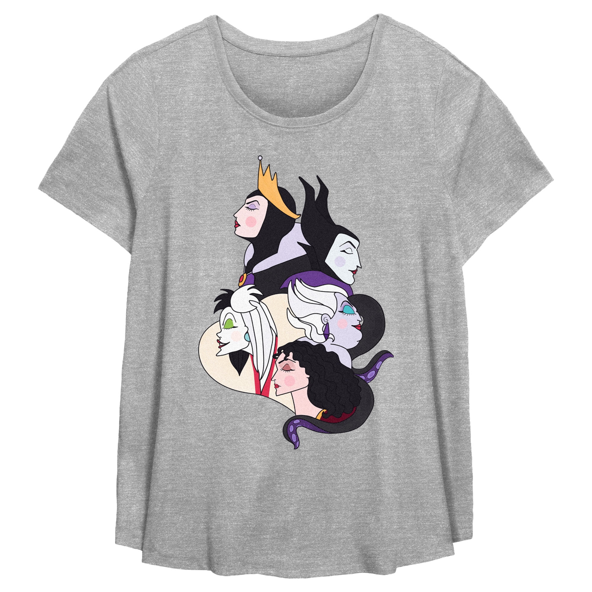 Women's Disney Wicked Witch Profiles Graphic T-Shirt - Walmart.com