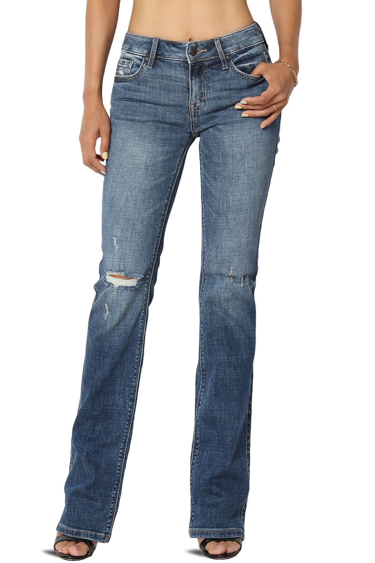 Women's Totally Slimming At Waist Bootcut Jeans - Walmart.com
