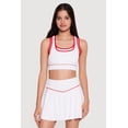 Women's Double Layered Contrast Trim Sports Bra - Walmart.com