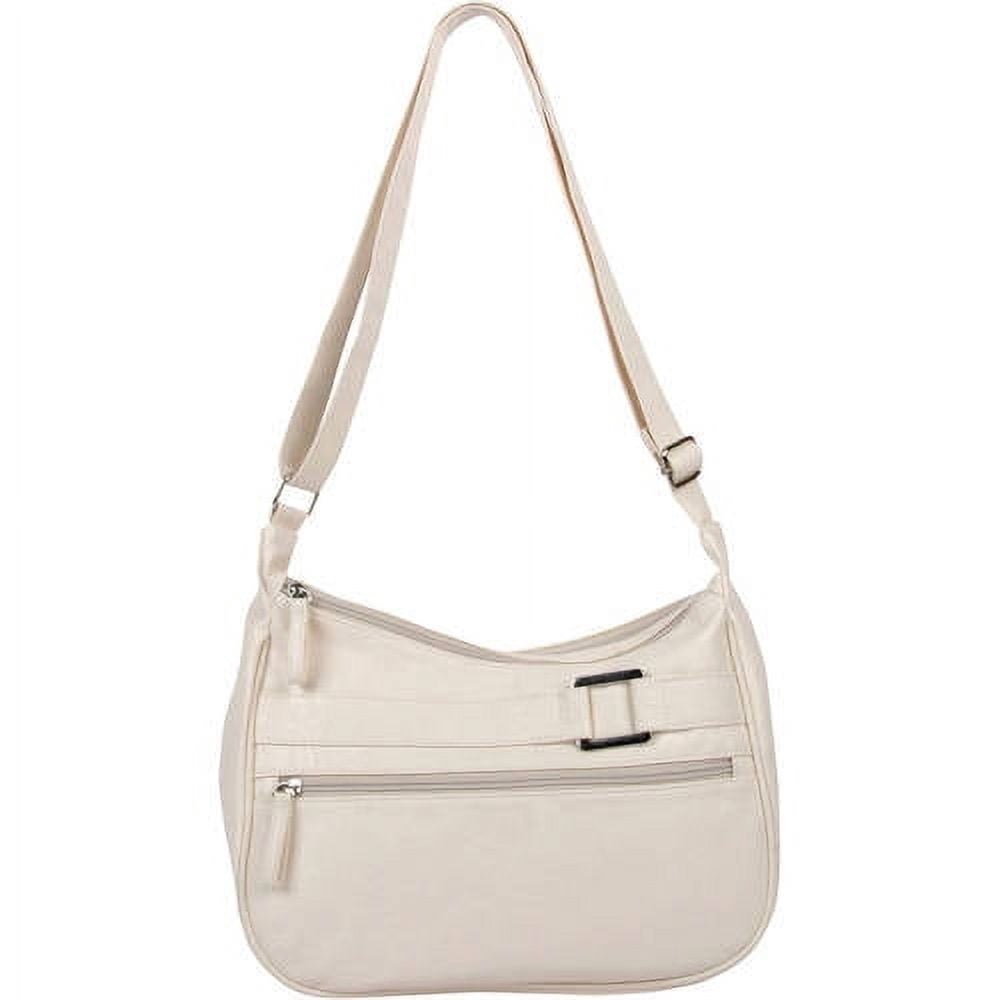 Women's Double Zip Hobo Handbag - Walmart.com