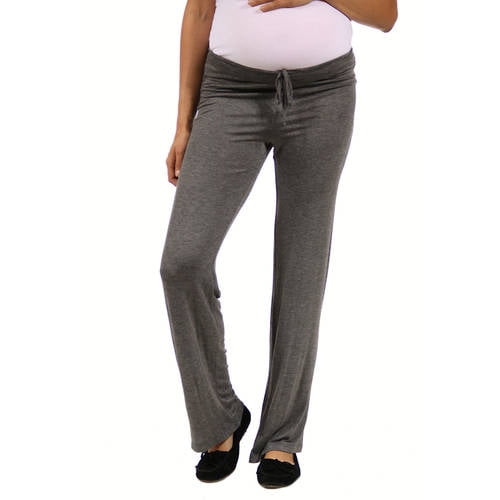 Women's Draw String Maternity Plus Narrow Pants - Walmart.com