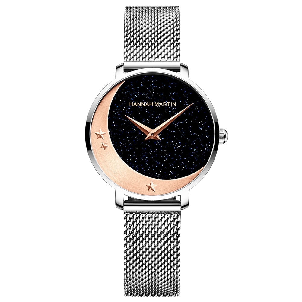 Women's Dress Watch Starry Sky Diamond Dial Women Watches with ...