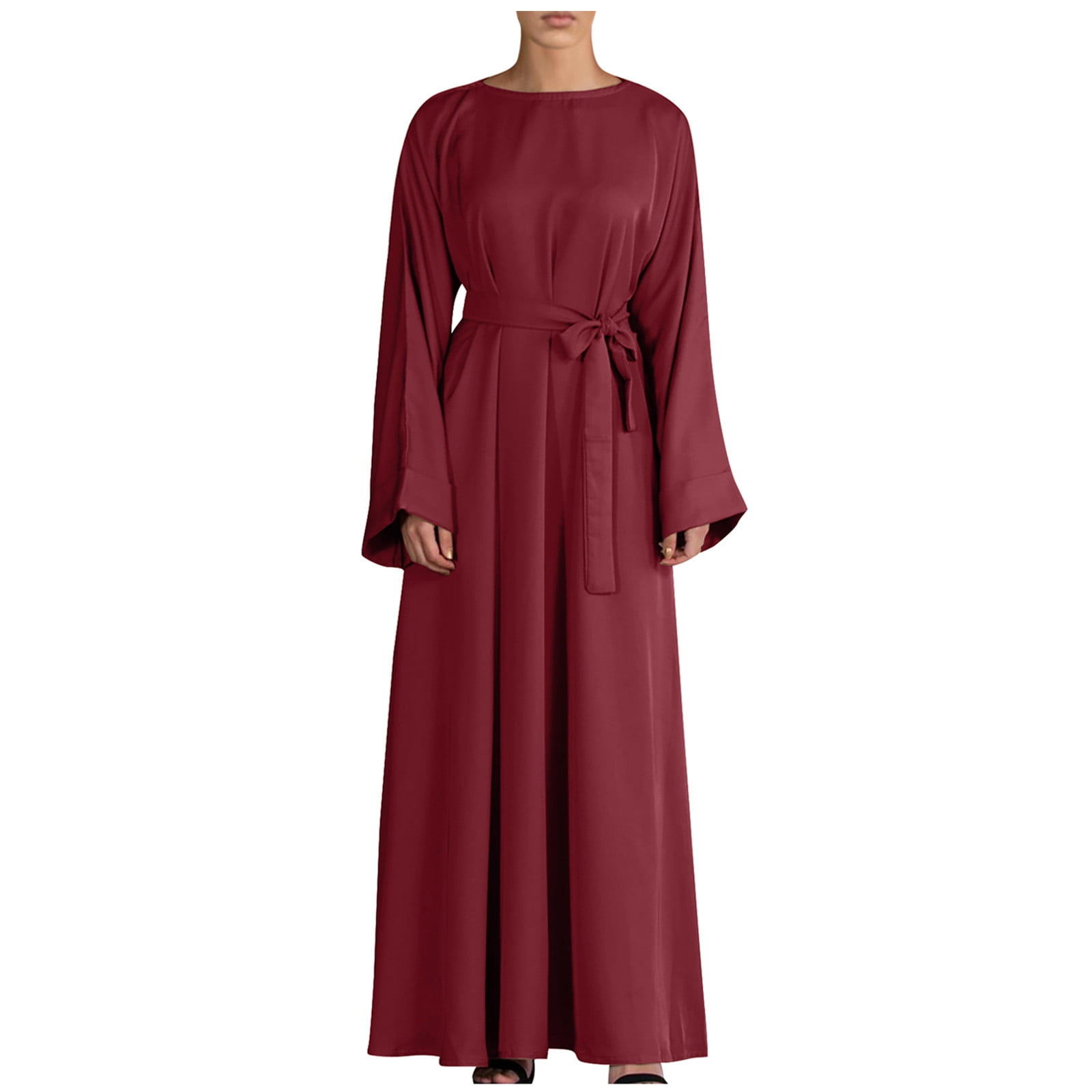 Women's Dresses Fall Vintage Kaftan Islamic Maxi Dresses Middle East ...