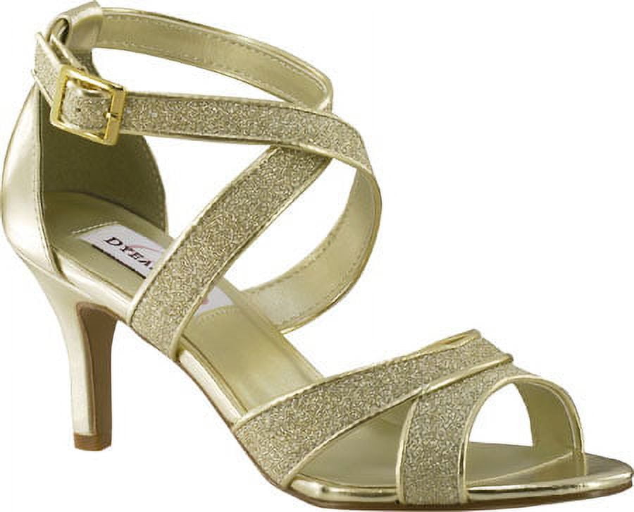 touch ups women's amber gold glitter sandal 5 m - Walmart.com