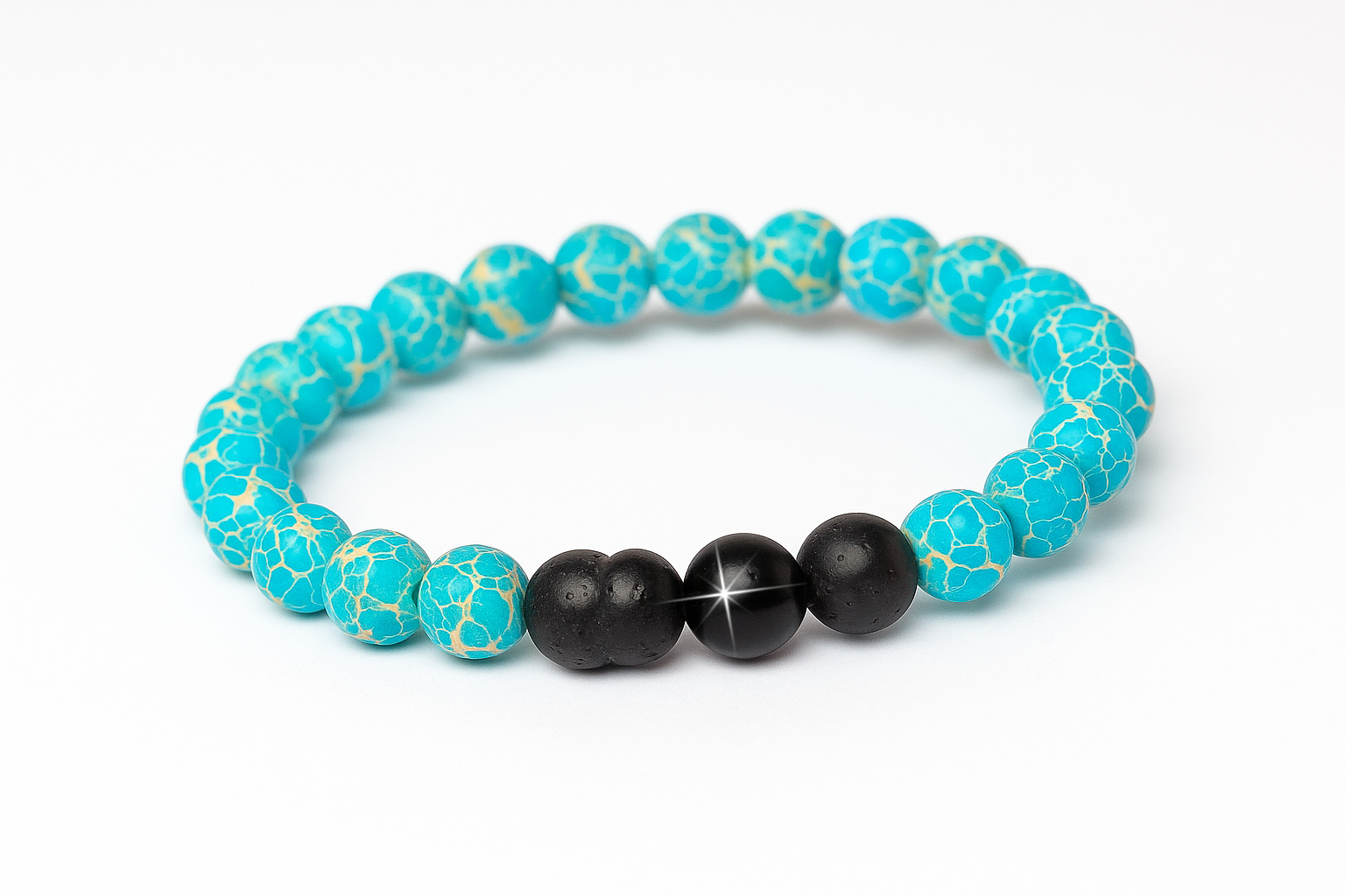 Women’s EMF Protection Beaded Bracelet – Grounding, 5G Shielding Lava ...