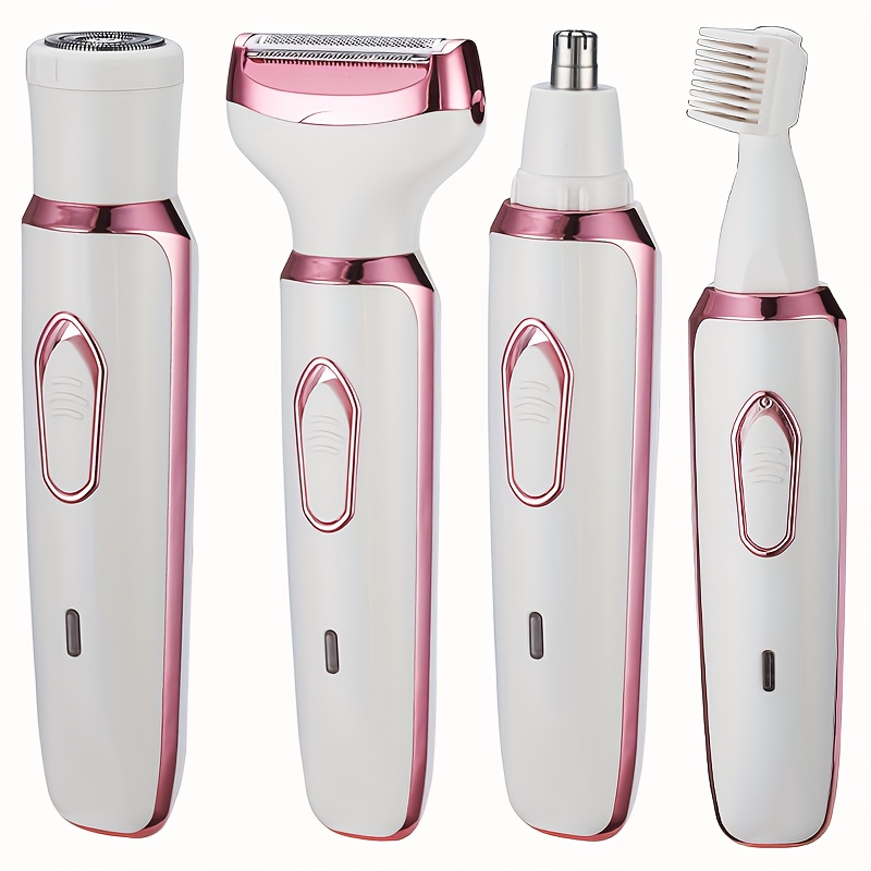 Women's Electric Shaver, 4-in-1 Rechargeable Manicure Set Pieces, Women ...