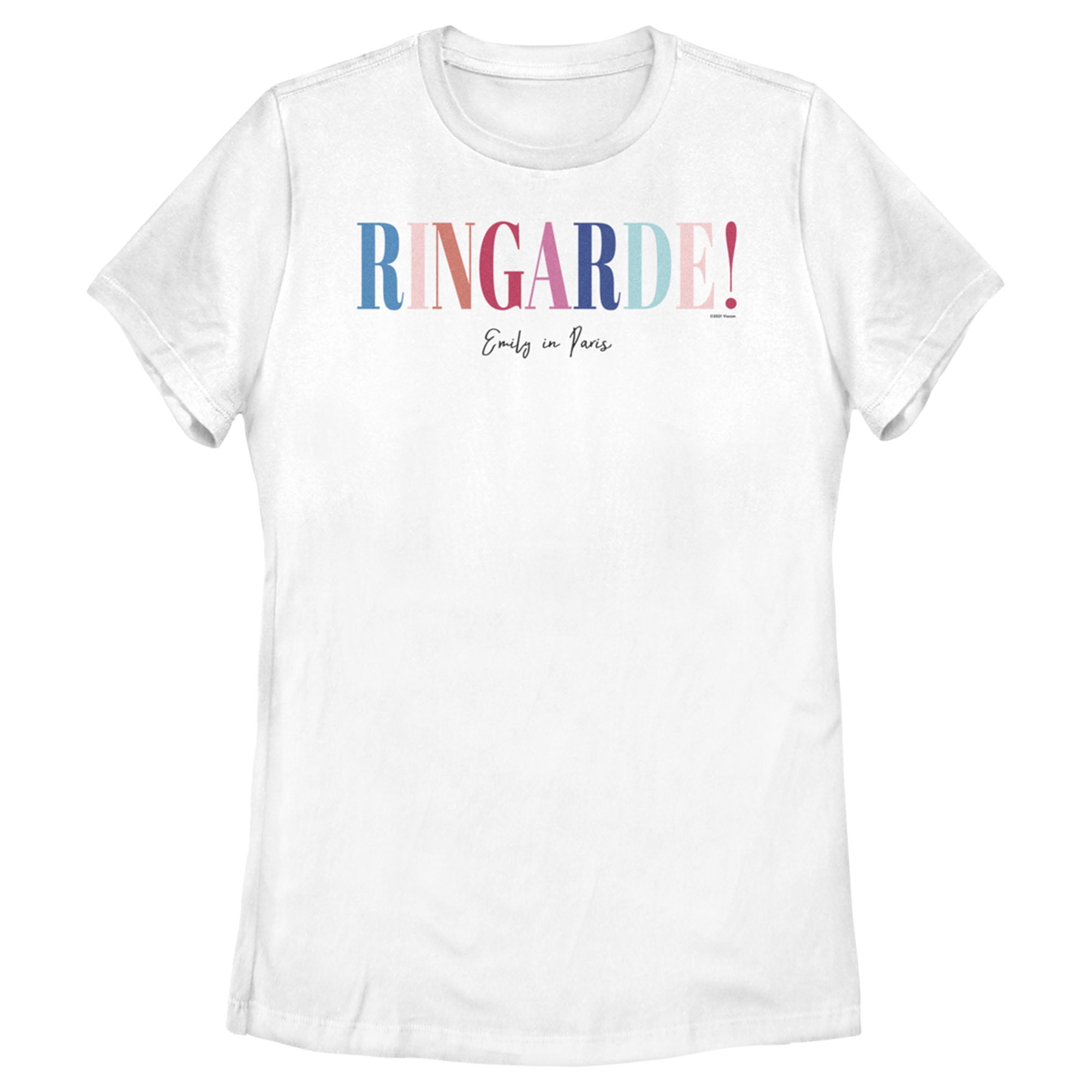 Women's Emily in Paris Ringarde! Graphic Tee White / Ringarde Large ...