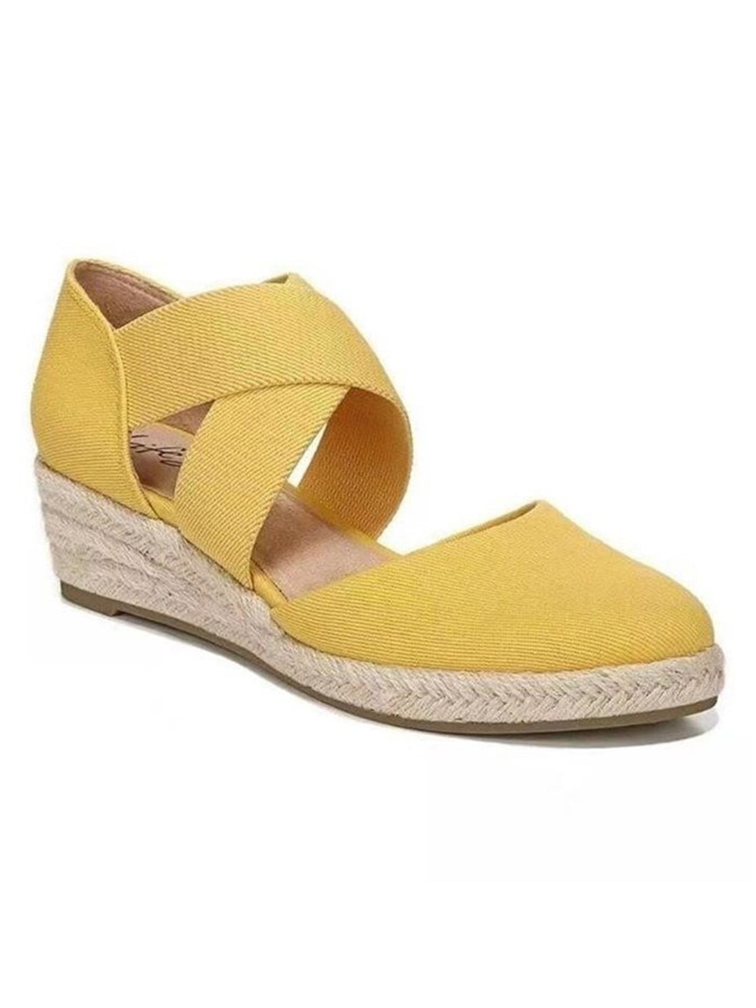 Women's Espadrilles Wedge Closed Toe Summer Heel Lady Platform Wedge ...