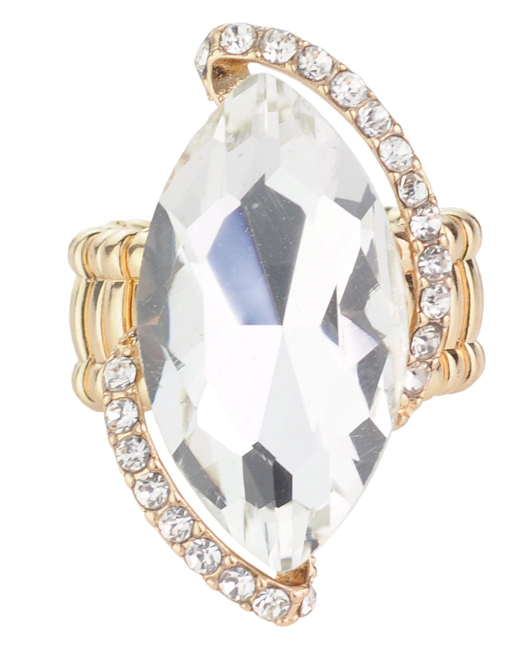 Women's Evening Gala Bridal Prom Wedding Fashion Stretch Ring ...