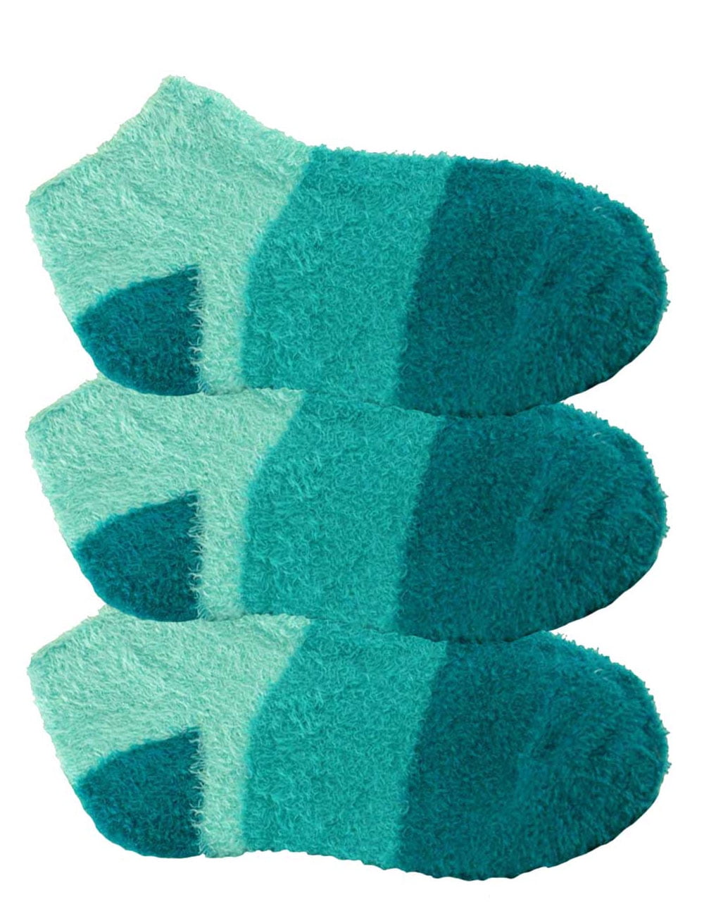 Women's Extra Large Super Aloe Infused Fuzzy Nylon Socks (3 Pairs ...
