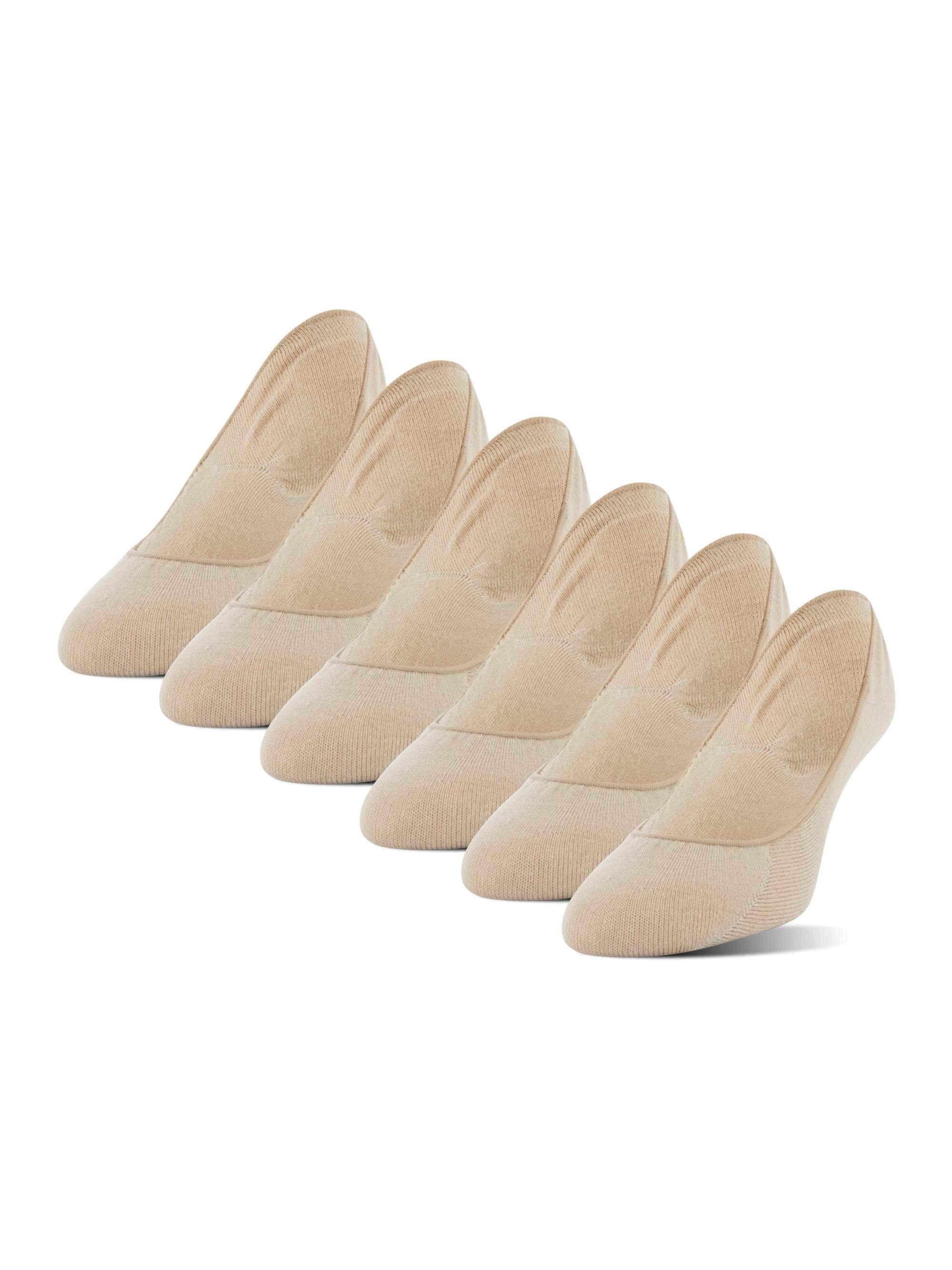 Peds Women's Extreme Low Cut Padded Foot Liner with Gel Tab, 6 Pairs ...