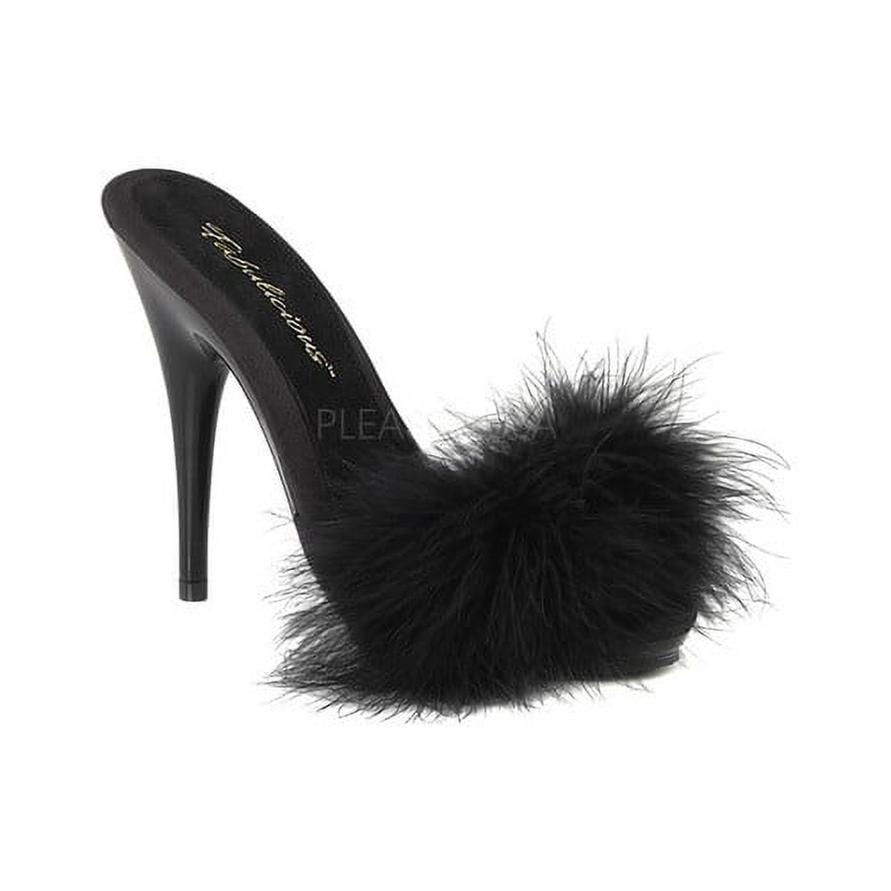Women's Fabulicious Poise 501F Marabou Slide - Walmart.com