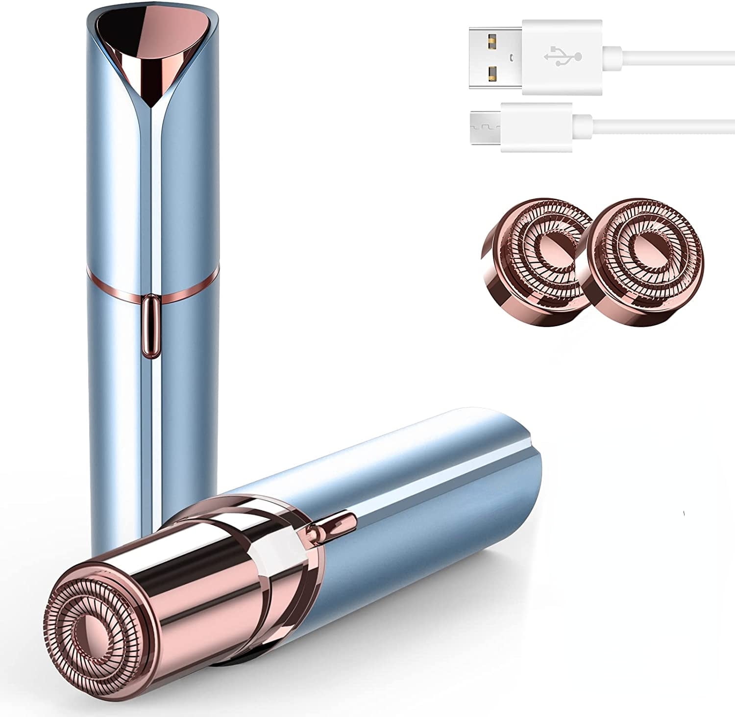 Gurelax Women's Rechargeable Facial Epilator, Painless Hair Removal ...