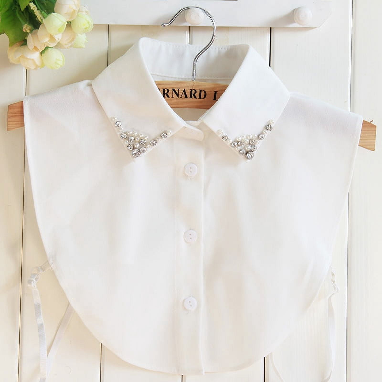 Women's Fake Collar Detachable Dickey Collar Half Shirts Blouse ...