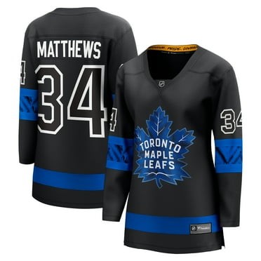 Men's Fanatics Auston Matthews Black Toronto Maple Leafs "C" Premier ...