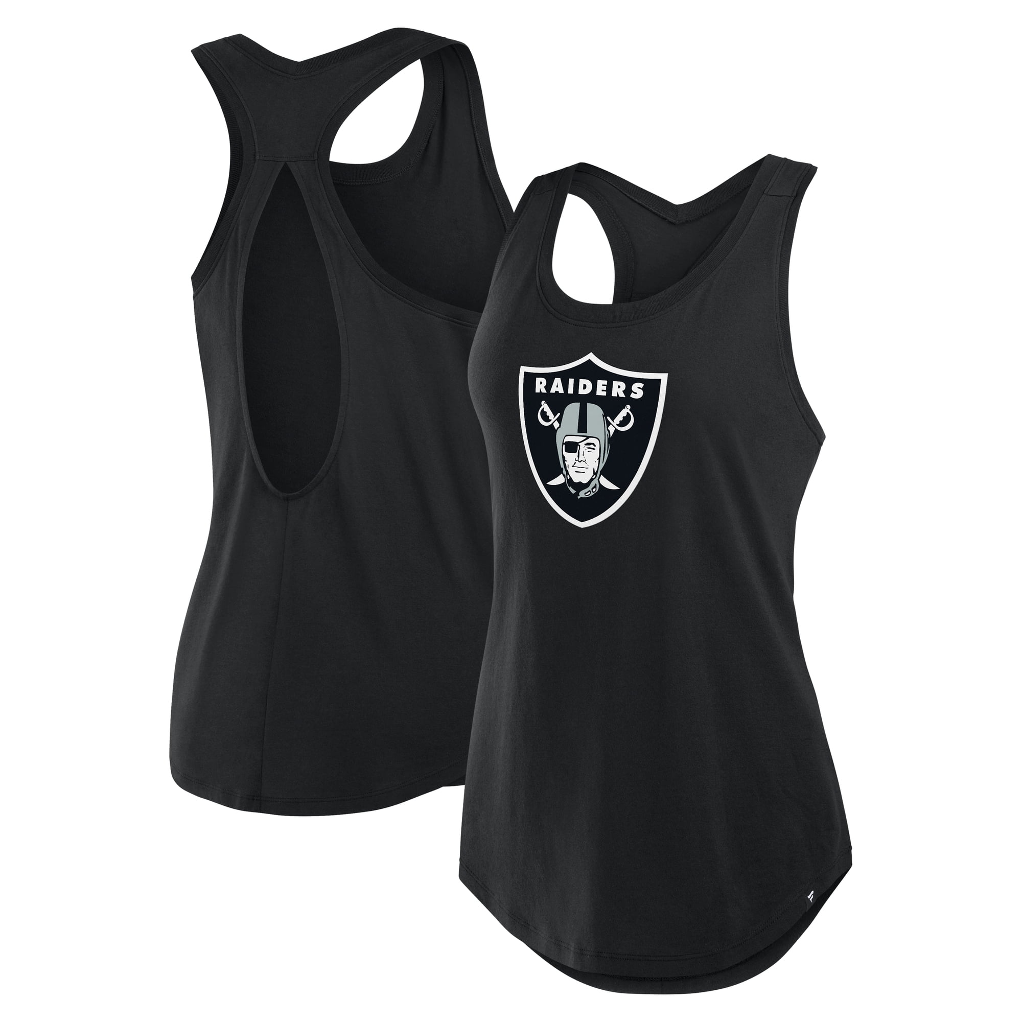 Women's Fanatics Black Las Vegas Raiders Iron Fan Tank Top - Walmart.com