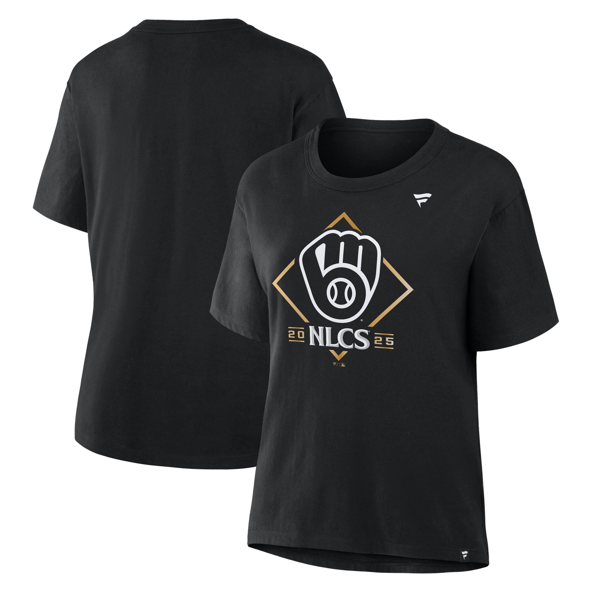 Women's Fanatics Black Milwaukee Brewers 2025 National League Division ...