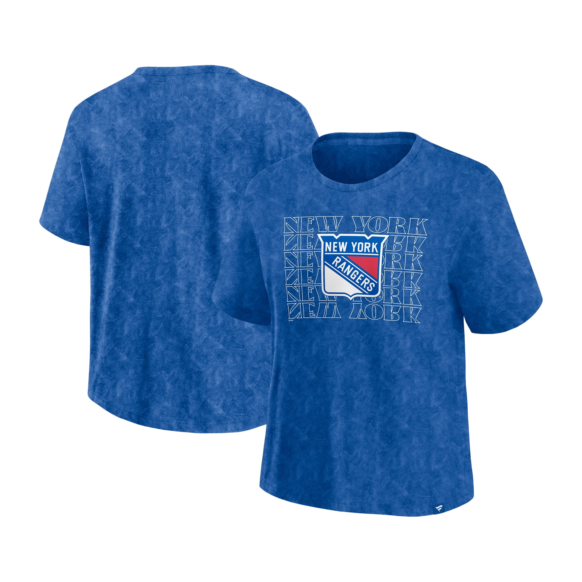 Women's Fanatics Blue New York Rangers Faded Wash T-Shirt - Walmart.com