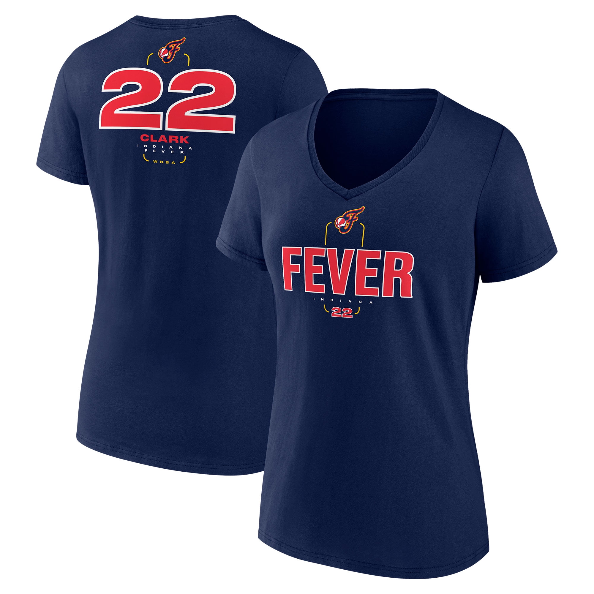 Women's Fanatics Caitlin Clark Navy Indiana Fever Behind the Back Name ...