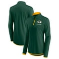 Women's Fanatics Green Green Bay Packers Worth the Drive Quarter-Zip ...