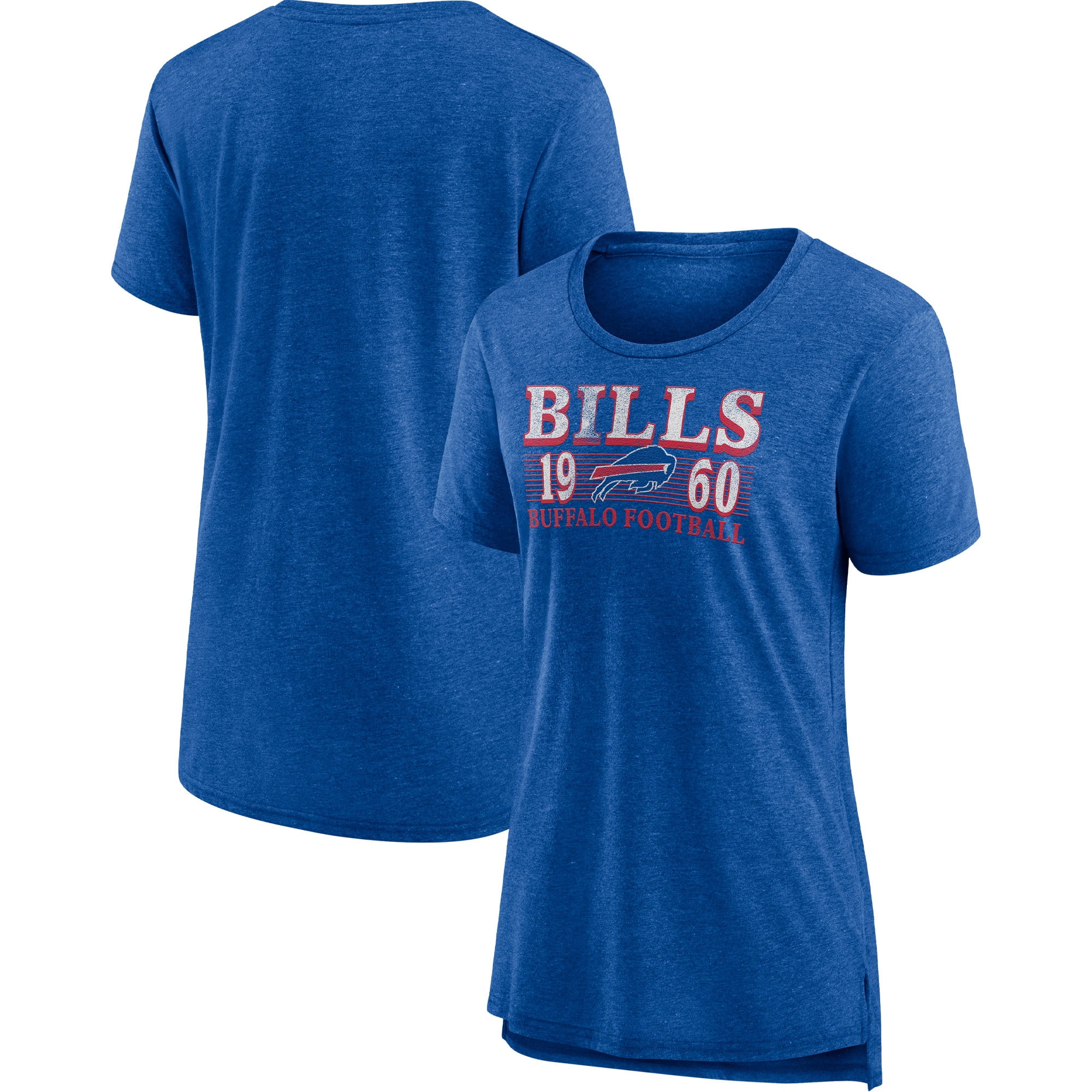 Women's Fanatics Branded Heathered Royal Buffalo Bills Neck And Neck ...