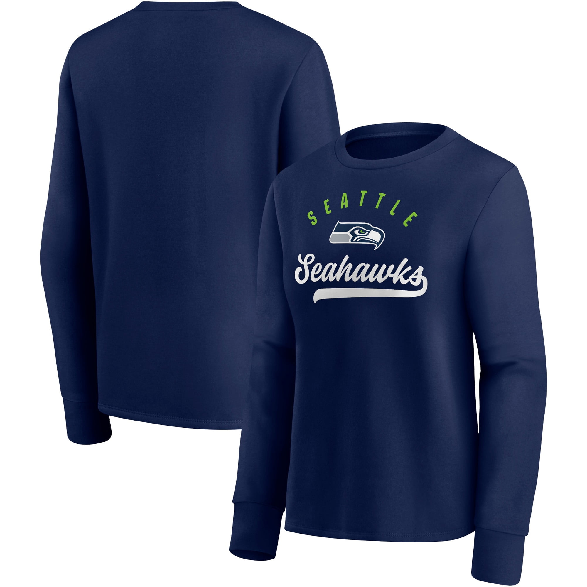 Women's Fanatics College Navy Seattle Seahawks Ultimate Style Pullover ...