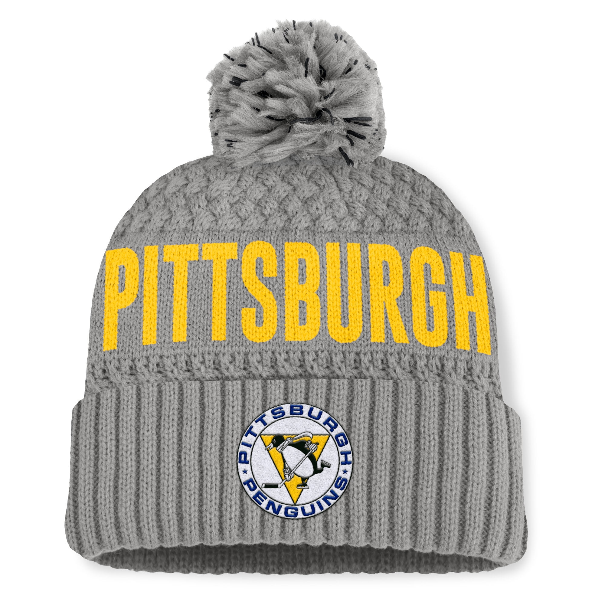 Women's Fanatics Gray Pittsburgh Penguins Heritage Tilly Cuffed Knit ...