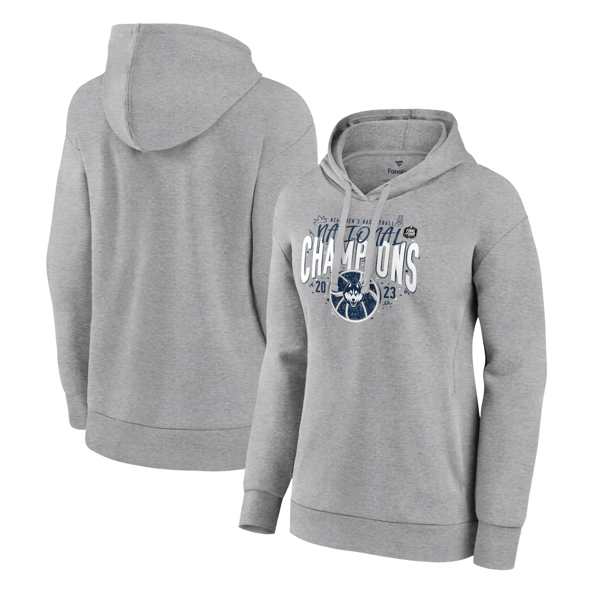 Women's Fanatics Gray UConn Huskies 2023 NCAA Men-s Basketball National ...
