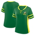 Women's Fanatics Green/Yellow Oregon Ducks Be Fearless Athena Lace-Up T ...