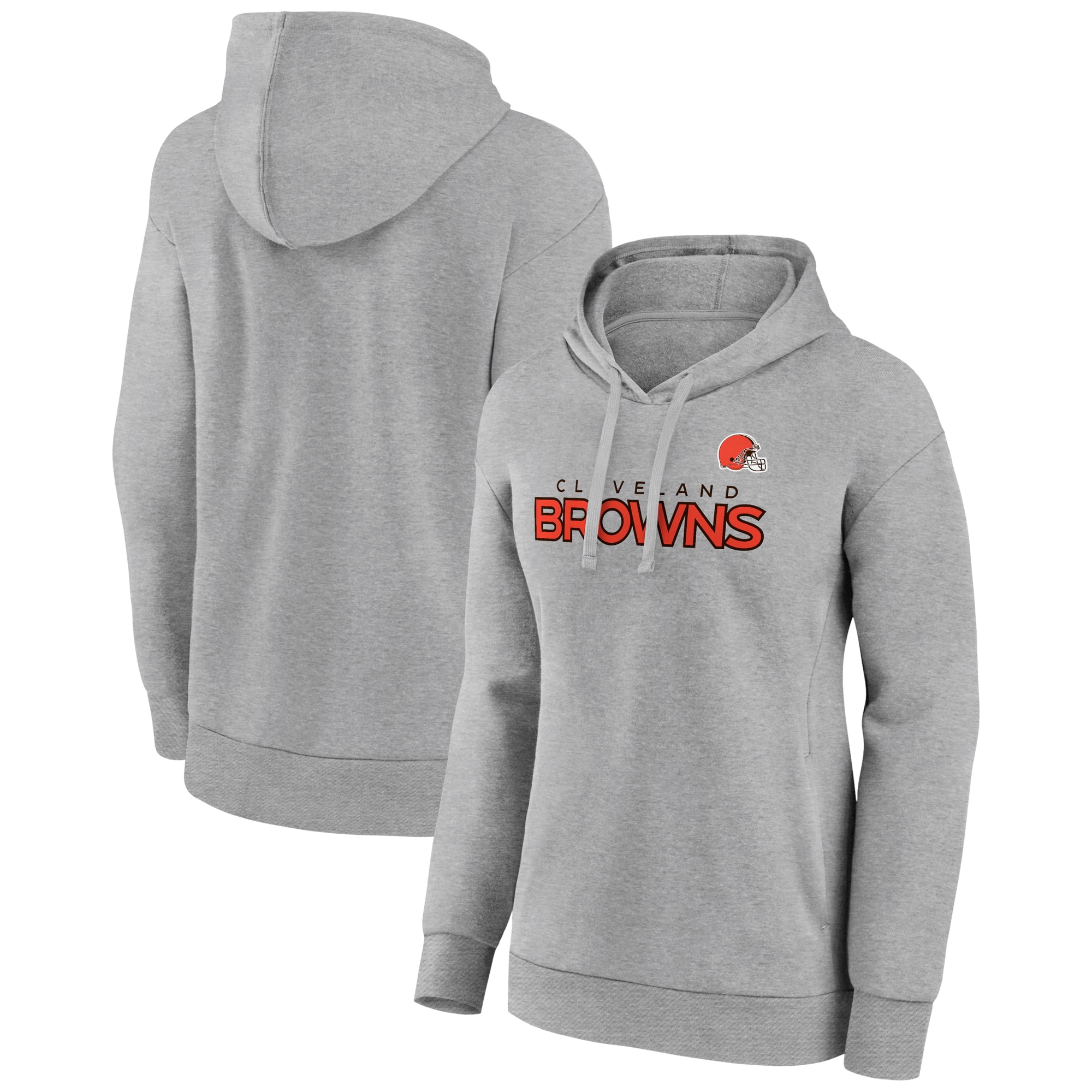 Women's Fanatics Heather Gray Cleveland Browns Iconic Cotton Fleece ...