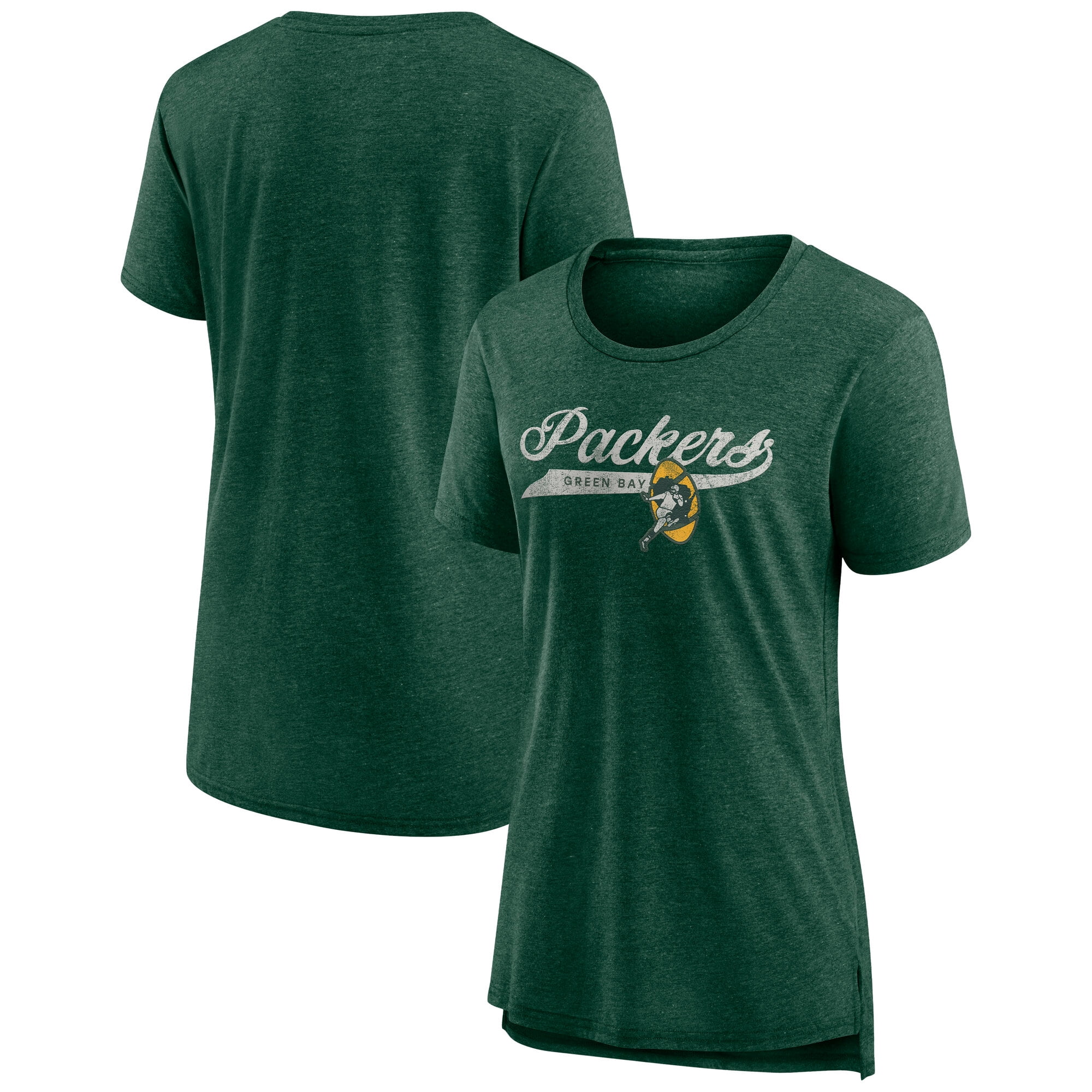 Women's Fanatics Heather Green Green Bay Packers Original Play ...