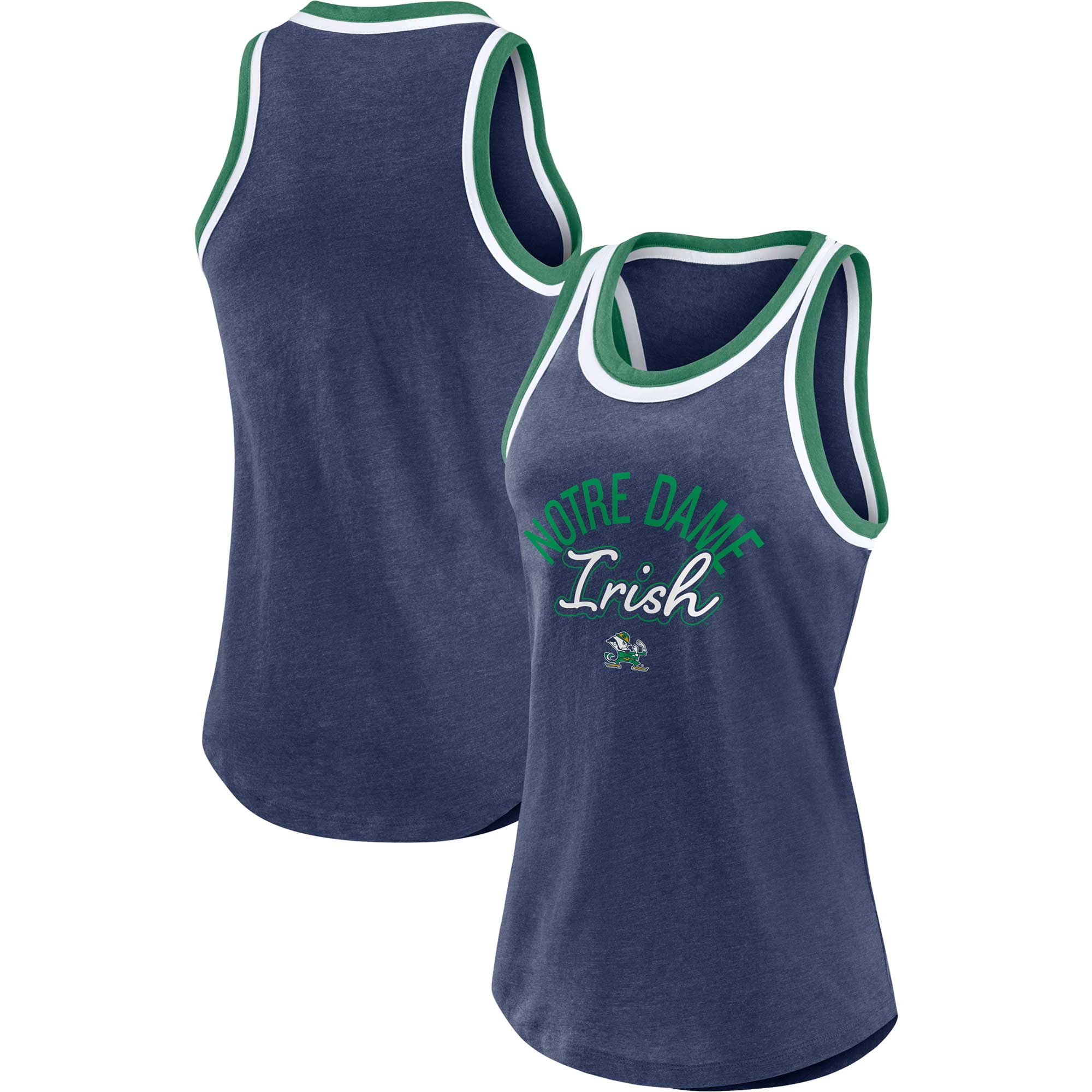 Women's Fanatics Heather Navy Notre Dame Fighting Irish Arch Writer ...