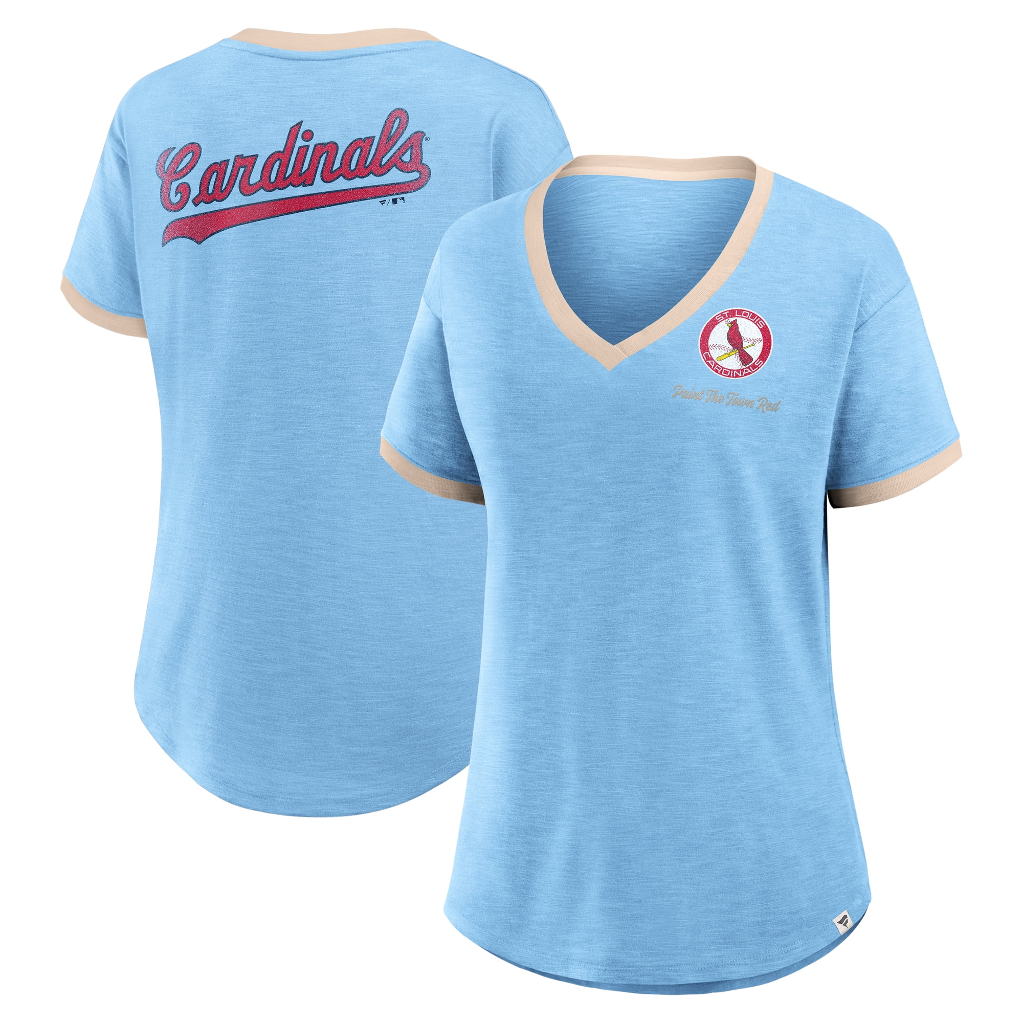 Women's Fanatics Light Blue St. Louis Cardinals Binge Worthy Stadium ...