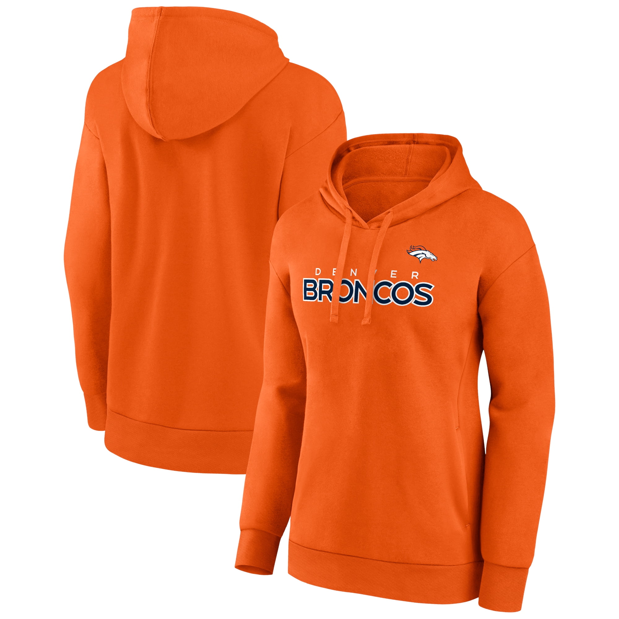 Women's Fanatics Orange Denver Broncos Iconic Cotton Fleece Checklist ...
