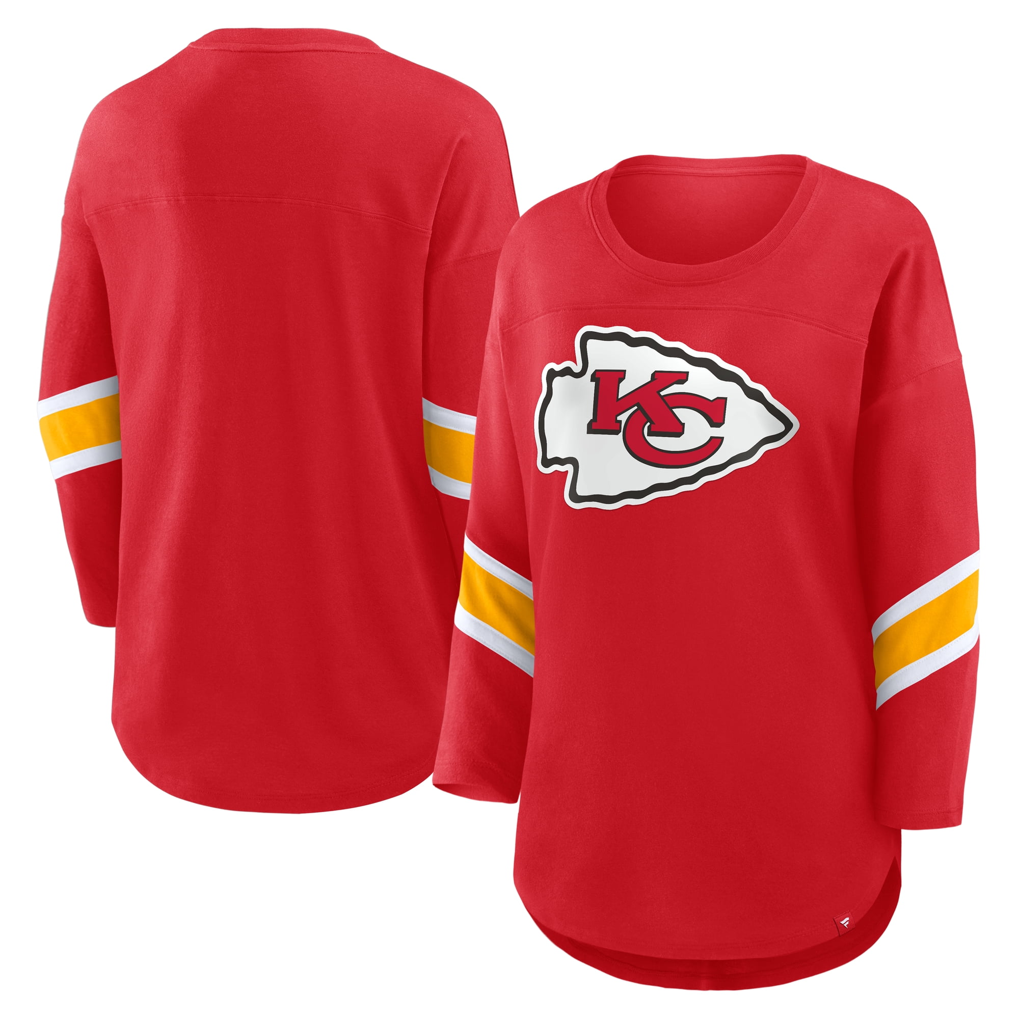 Women's Fanatics Red Kansas City Chiefs Redzone 3/4-Sleeve T-Shirt ...