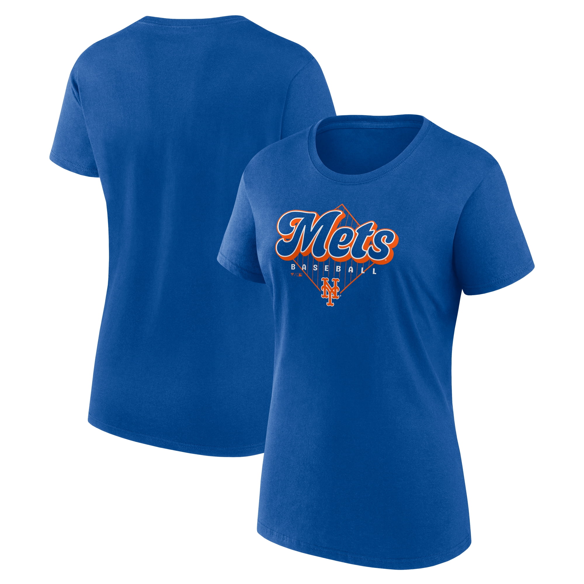 Women's Fanatics Royal New York Mets Cotton T-Shirt - Walmart.com