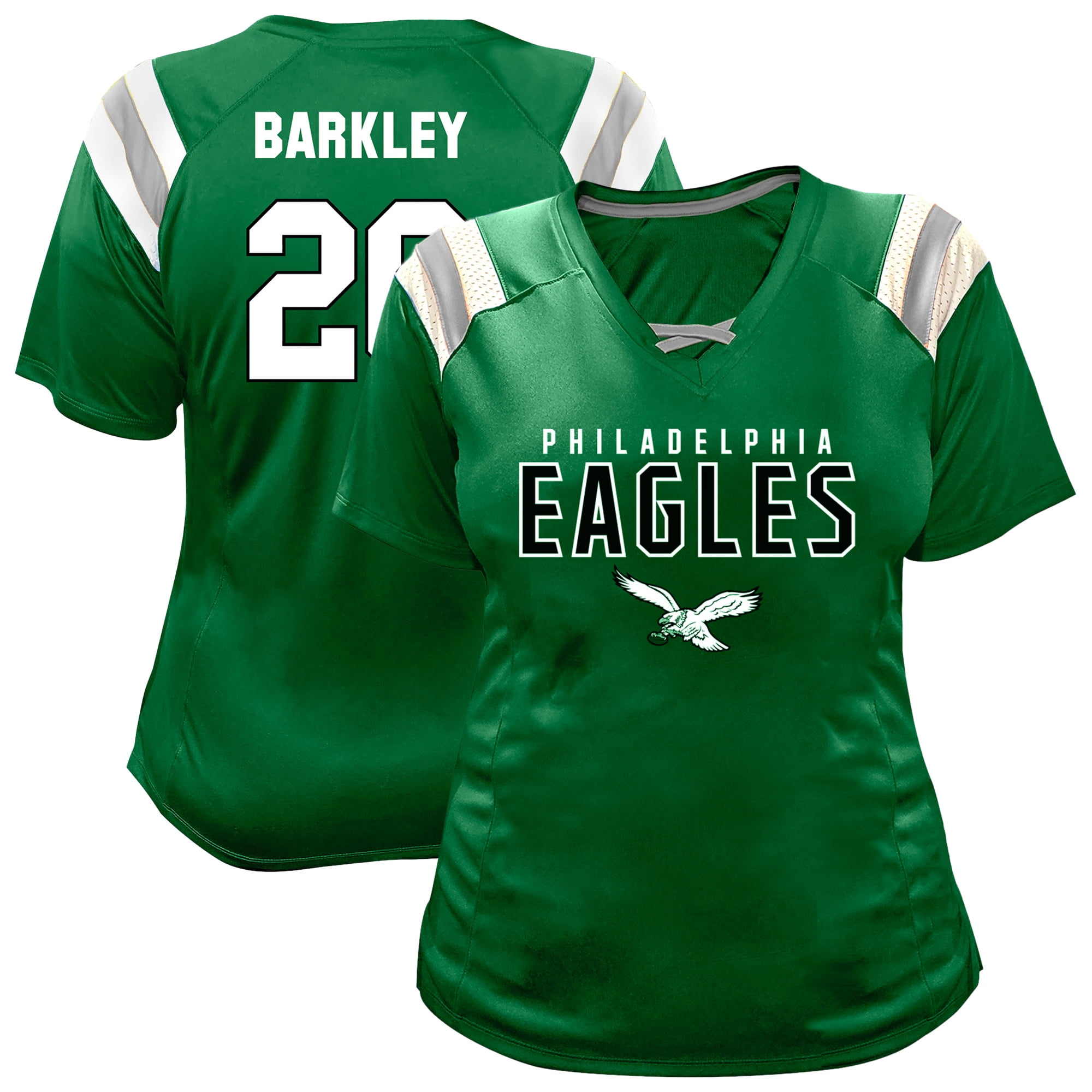 Women's Fanatics Saquon Barkley Kelly Green Philadelphia Eagles Plus ...