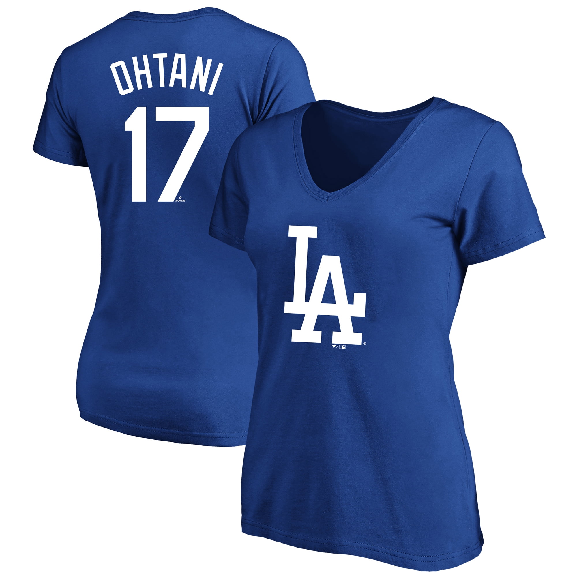 Women's Fanatics Shohei Ohtani Royal Los Angeles Dodgers Plus Size Name ...
