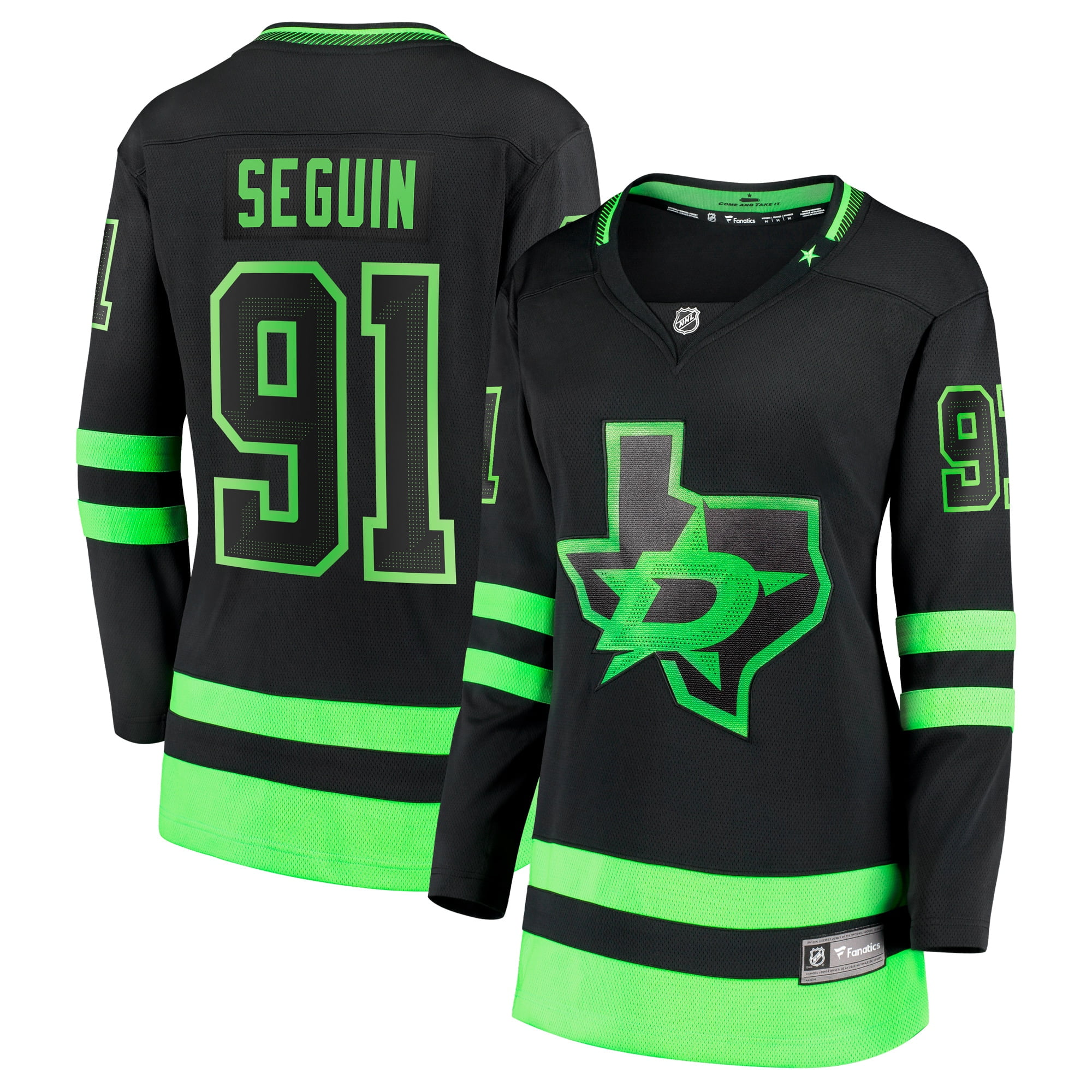 Women's Fanatics Tyler Seguin Black Dallas Stars Alternate Premier ...